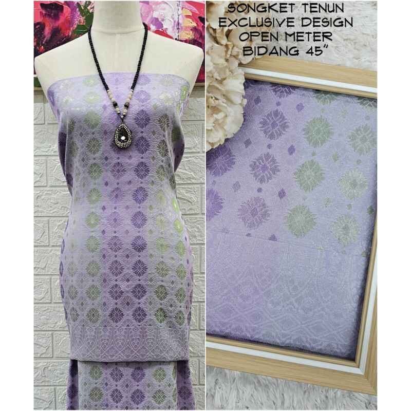ORIGINAL🔥🔥SONGKET TENUN ASLI BUNGA PENUH EXCLUSIVE🔥 | Shopee Malaysia