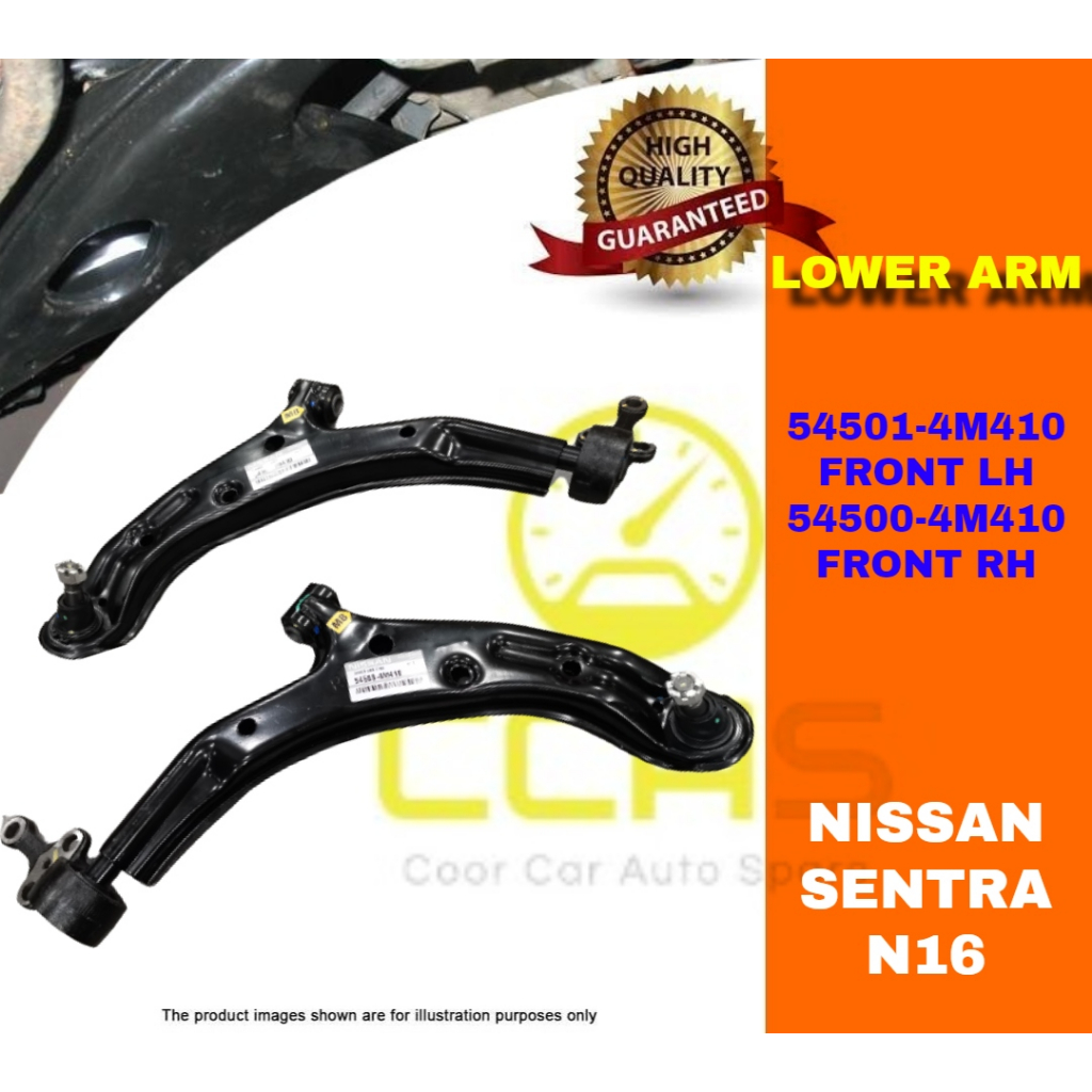 ( 100% ORIGINAL JAPAN ) NISSAN SENTRA N16 FRONT LOWER ARM (54501-4M410 ...