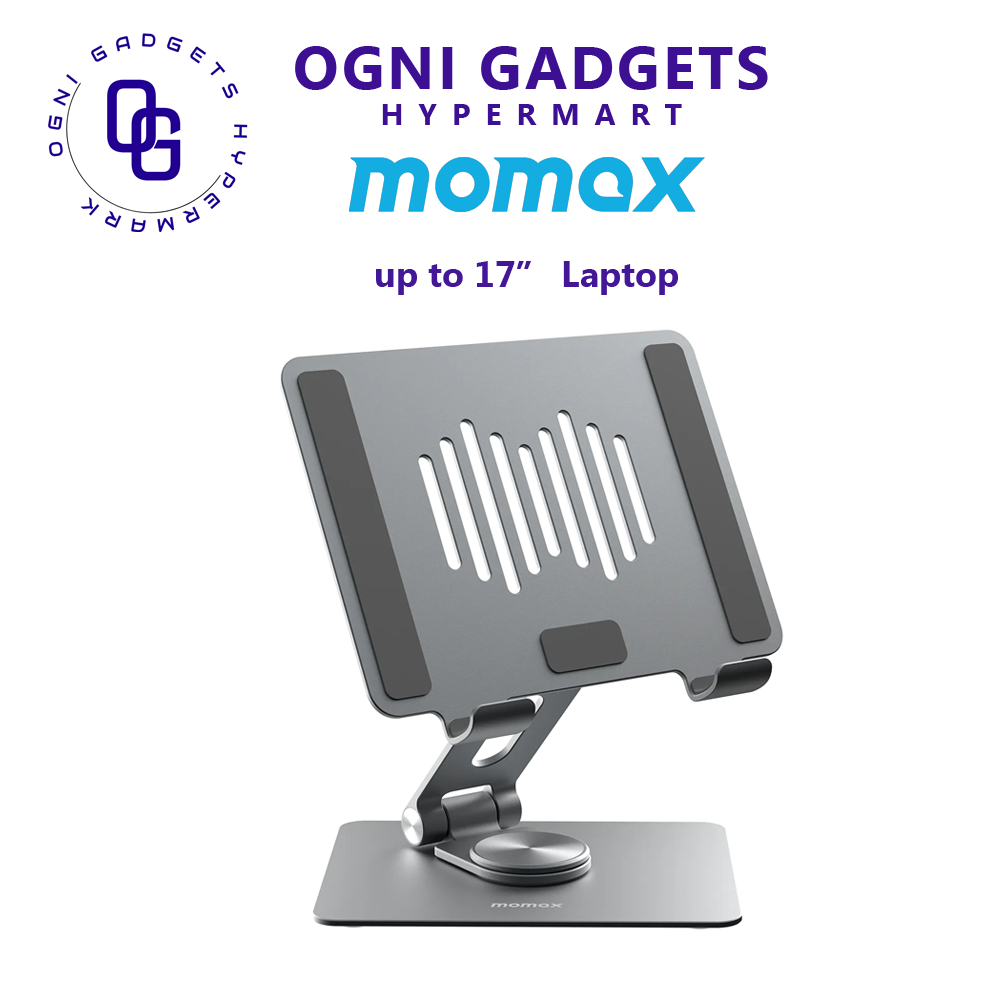 Momax Fold Stand Swivel Rotatable Laptop Stand (Up to 17" inch ...