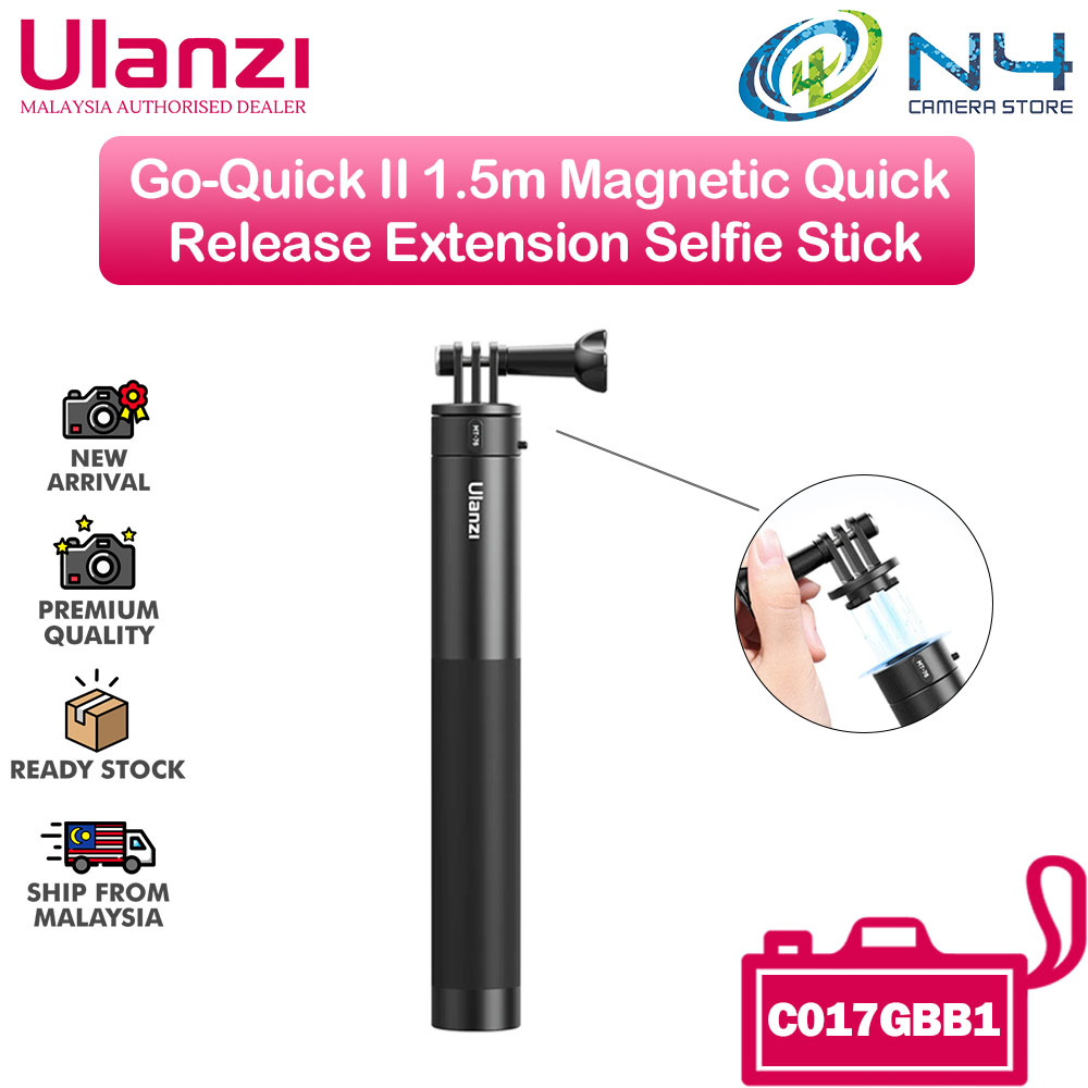 Ulanzi Go-Quick II 1.5m Magnetic Quick ReleaseExtension Selfie Stick ...