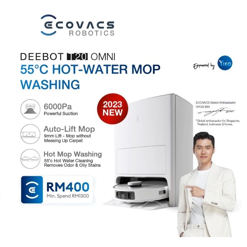 ECOVACS Deebot X1/X2 Omni/X1S PRO/T10 Omni/T20 PRO/T10 Turbo - Robot Vacuum Cleaner Auto Dust ...