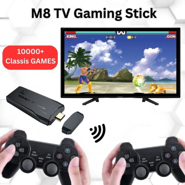 M8 Controller Game GAME STICK TV 10000 Video Game Console 2.4G Wireless ...