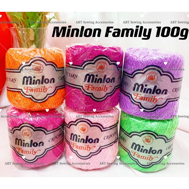 1 Pc MINLON Family Benang Crochet Yarn/Knitting Yarn 100G | Shopee Malaysia