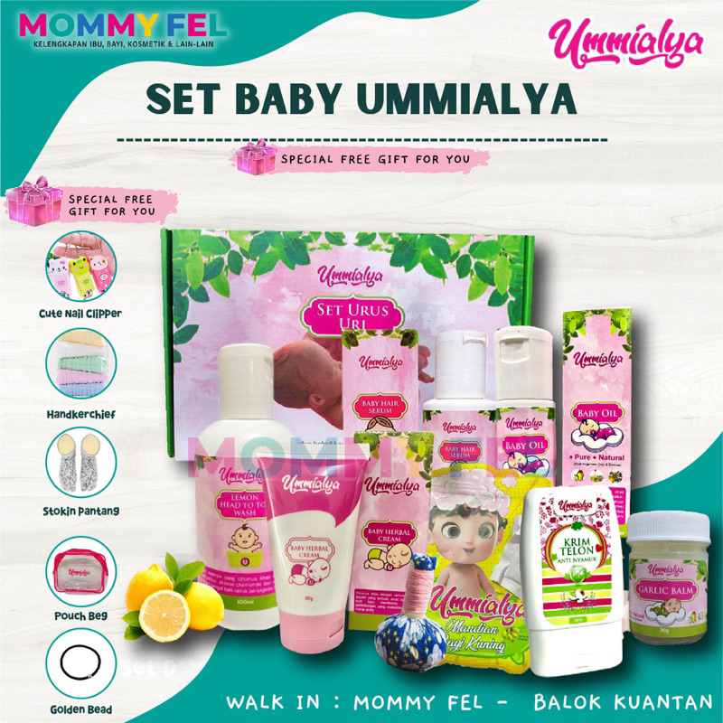SET BABY NEWBORN UMMIALYA / MINYAK TELON BAYI / BABY HAIR SERUM ...