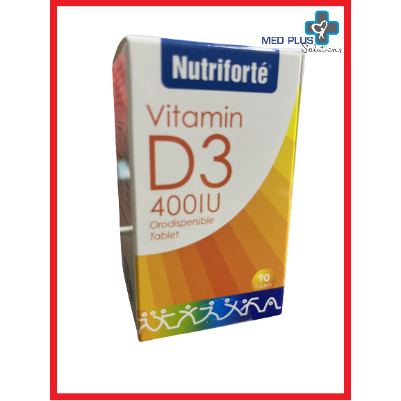 Nutriforte Vitamin D3 400 IU Tablets 90's (Exp: 3/2025) | Shopee Malaysia