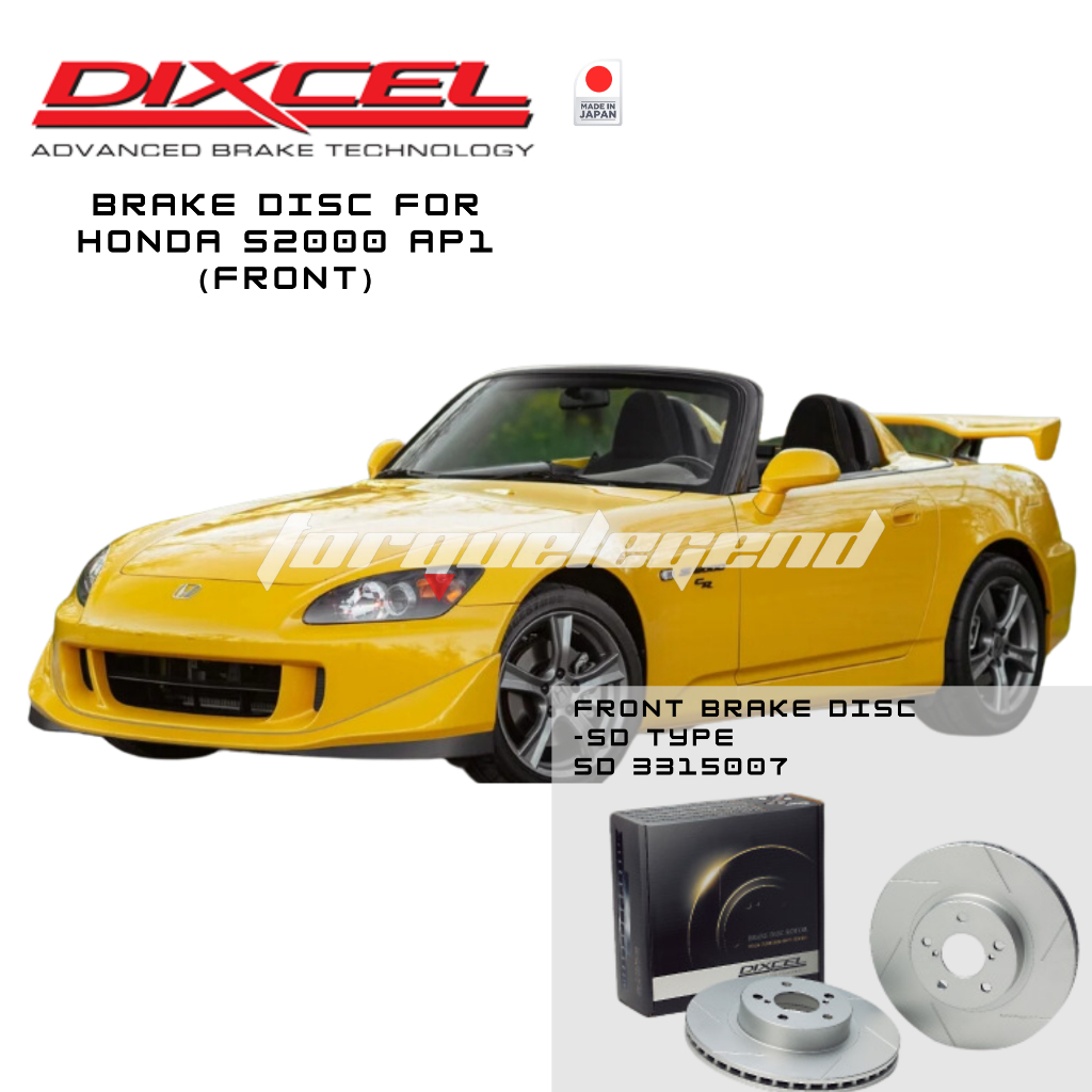 (HONDA S2000 AP1) DIXCEL BRAKE DISC SD TYPE FRONT SD 3315007 | Shopee Malaysia