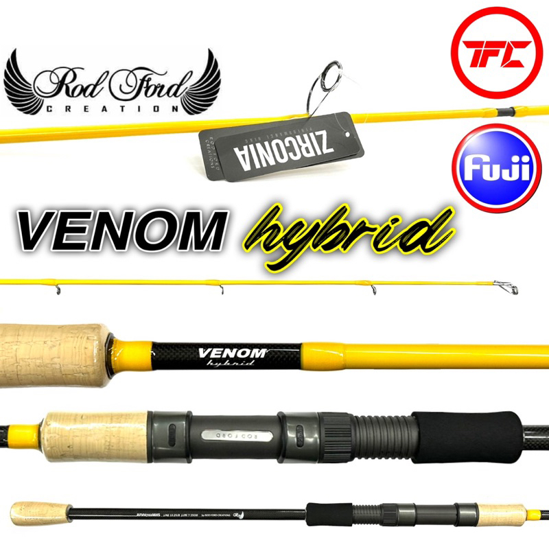 RODFORD Venom Hybrid Spinning Rod Fishing Rod Ford Pond Kolam Jigging ...