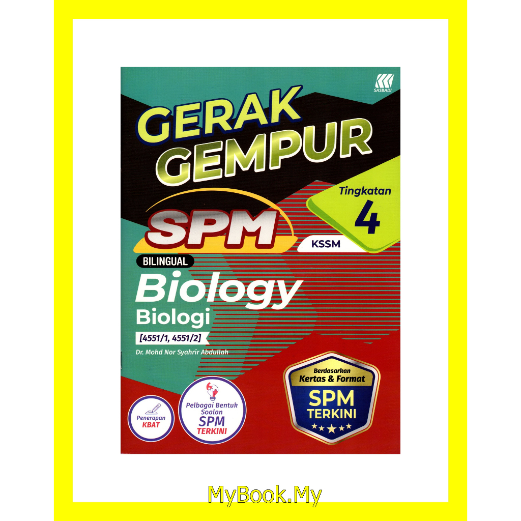 *BARU* MyB Buku Latihan : Biologi Biology - Gerak Gempur SPM Tingkatan 4 KSSM (Sasbadi) | Shopee ...
