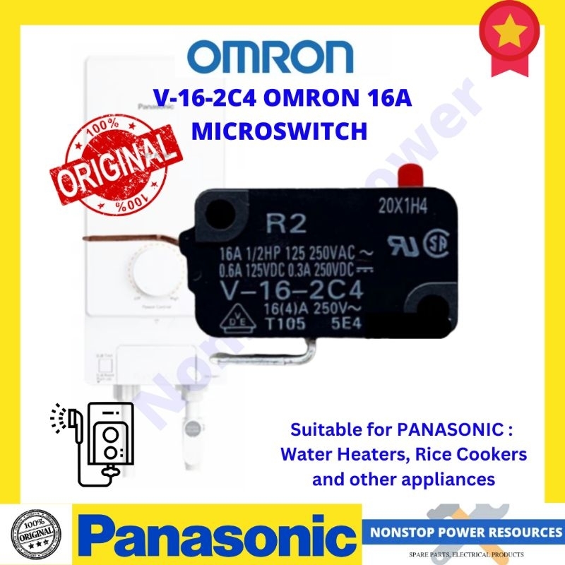 PANASONIC Water Heaters OMRON Mirco Switch 16A 2 Pin Contach Switch ...