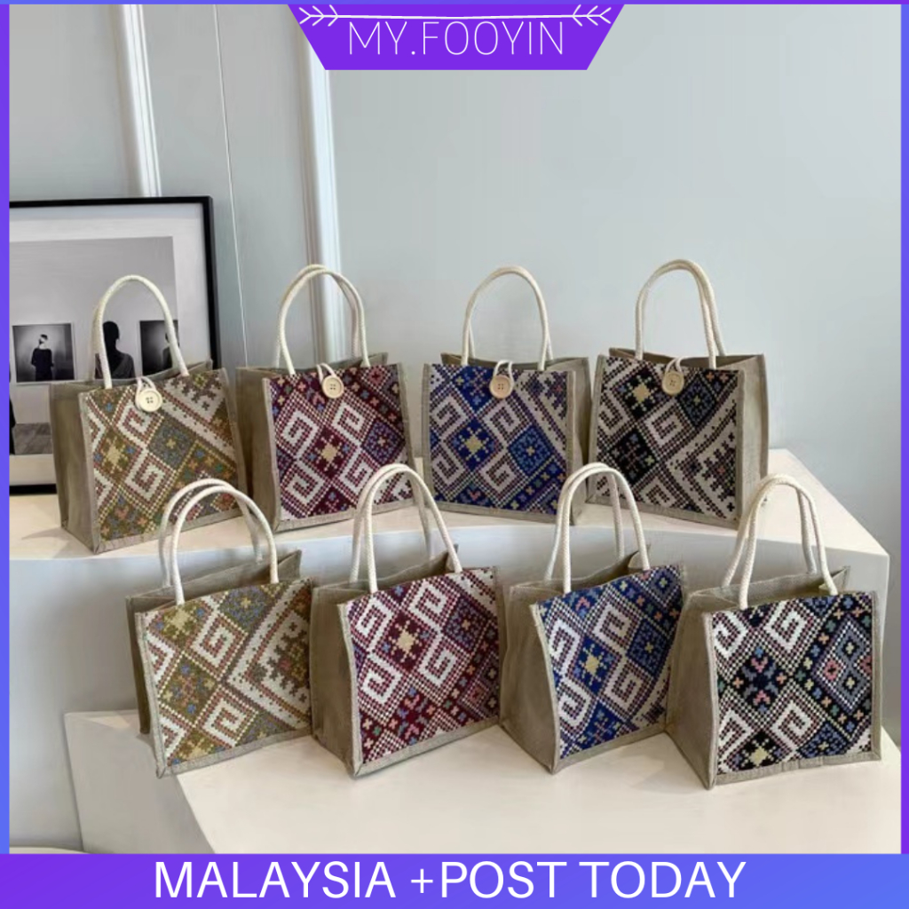 N180 READY STOCK MYFOOYIN Japan Canvas Design Tote Bag Handbag Shoulder ...