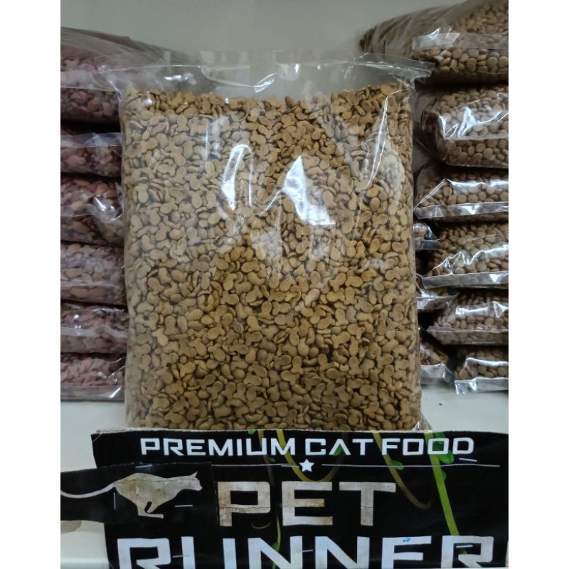 😺[Repack 1kg] Pet Runner Premium Cat Food/ Makanan Kucing -Chicken ...