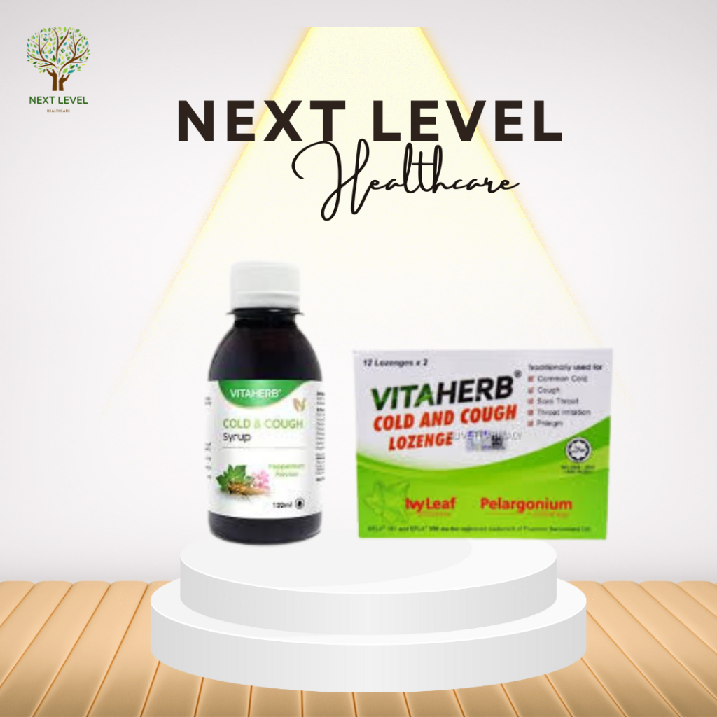 Vitaherb cold&cough lozenges(24tablets)/syrup(120ml) | Shopee Malaysia