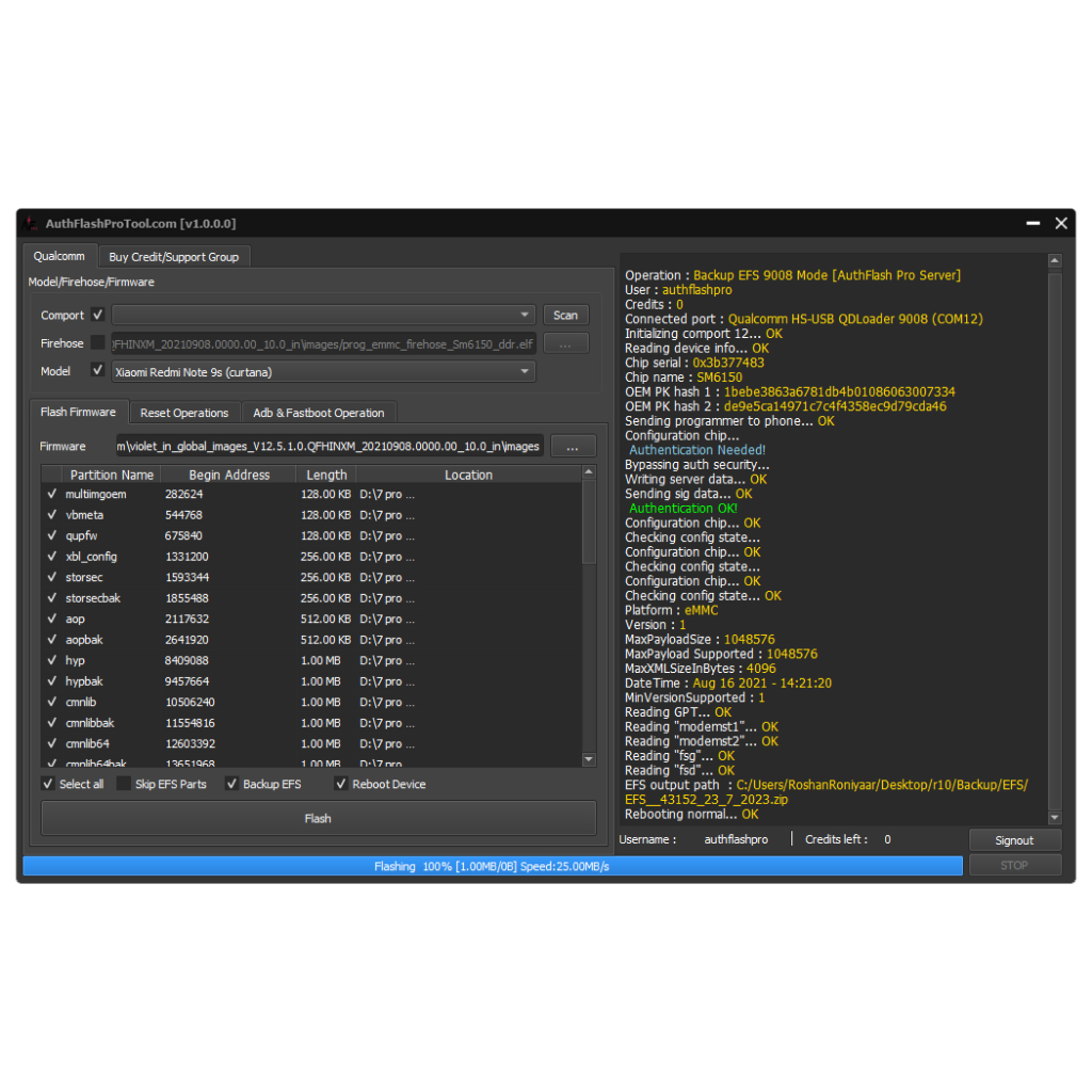 AFT Xiaomi AUTH FLASH TOOL Credits | Shopee Malaysia