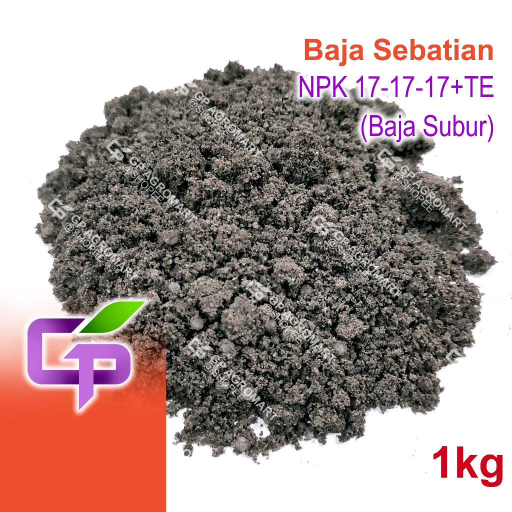 1kg Baja Sebatian NPK 17-17-17+TE SOP based fertilizer / Baja Subur ...