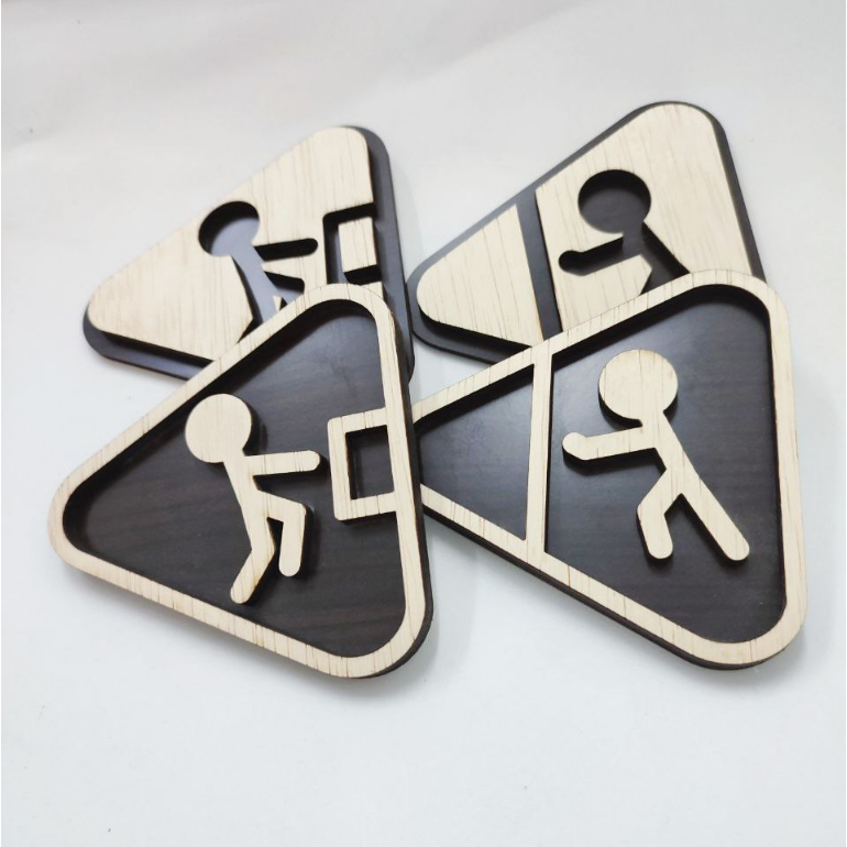 (Top Craft) Papan Tanda Pintu Tolak Tarik Push Pull Door Signage ...