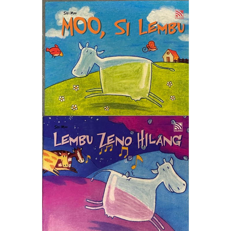 Siri Moo : 2 Buah Buku Cerita Kanak - Kanak Bahasa Melayu Pelangi | Shopee Malaysia