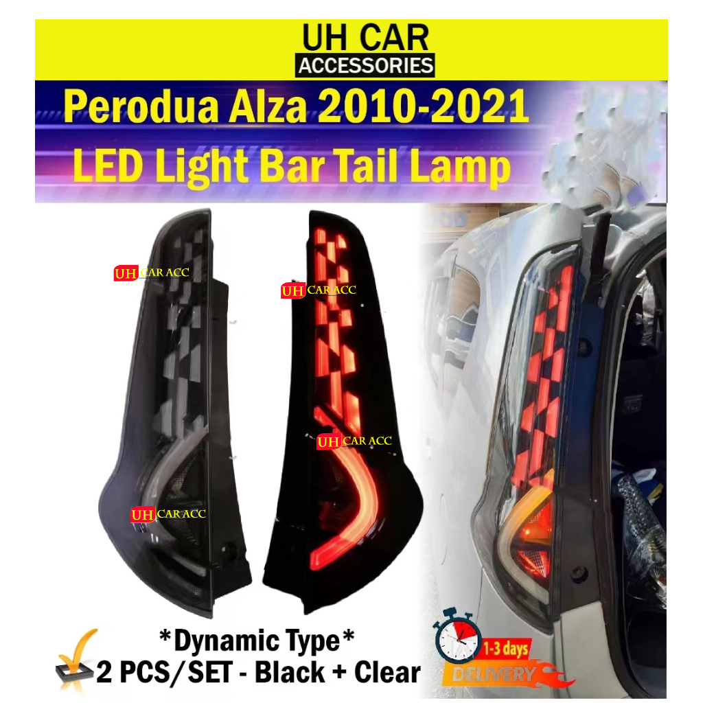 Perodua Alza 2010-2021 Dynamic LED Light Bar Tail Lamp with Signal ...