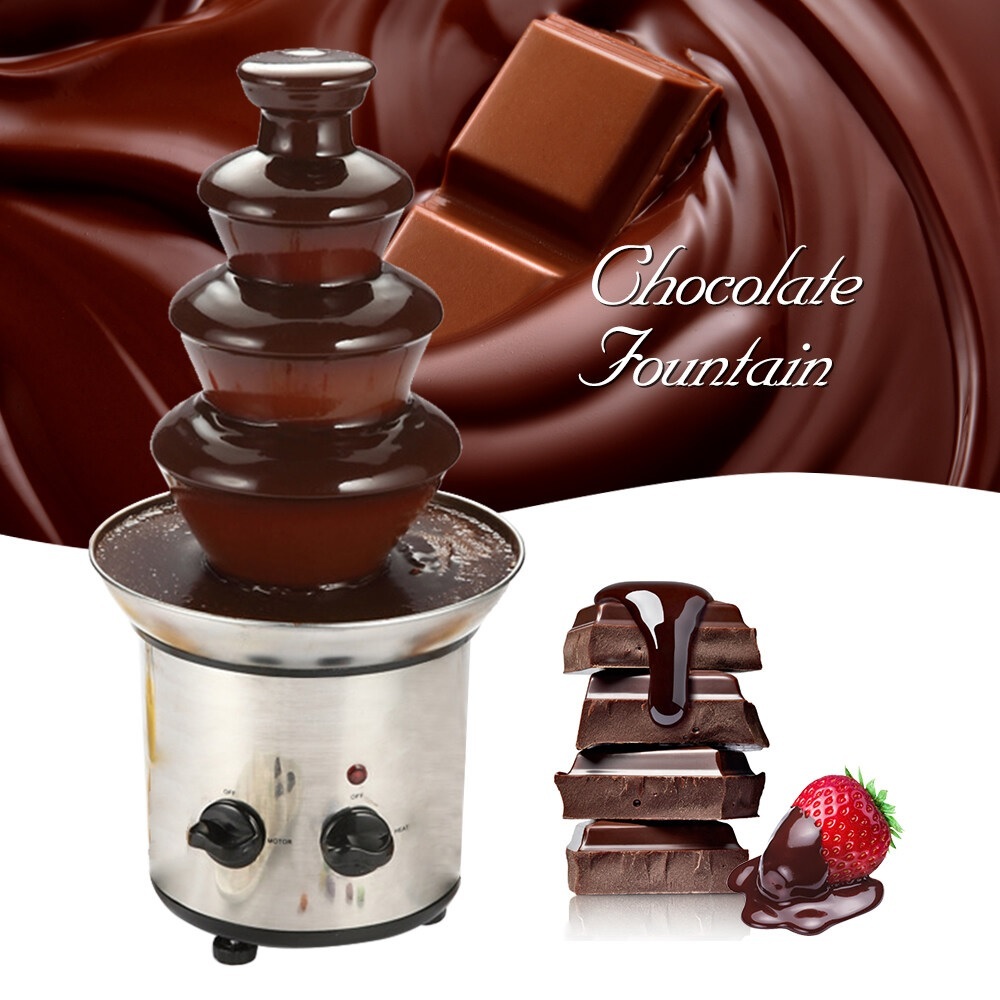 4 Tiers Electric Chocolate Fountain maker | Shopee Malaysia