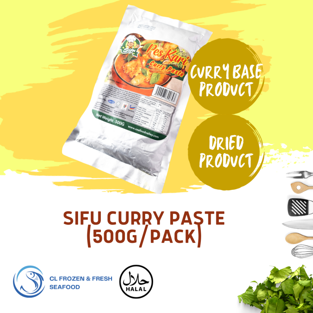 Sifu Halal Curry Paste / Pes Kari (500g /pack) | Curry Paste | Pes Kari ...