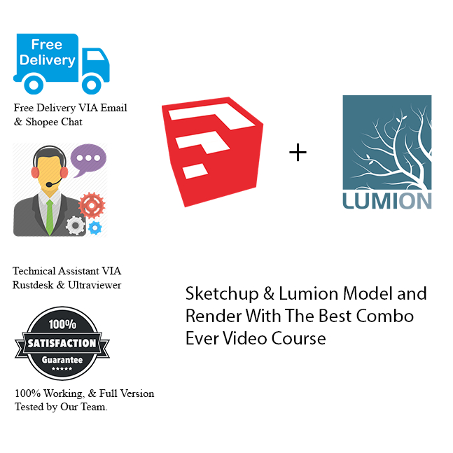 Sketchup & Lumion Model and Render With The Best Combo Ever Video Course | Shopee Malaysia
