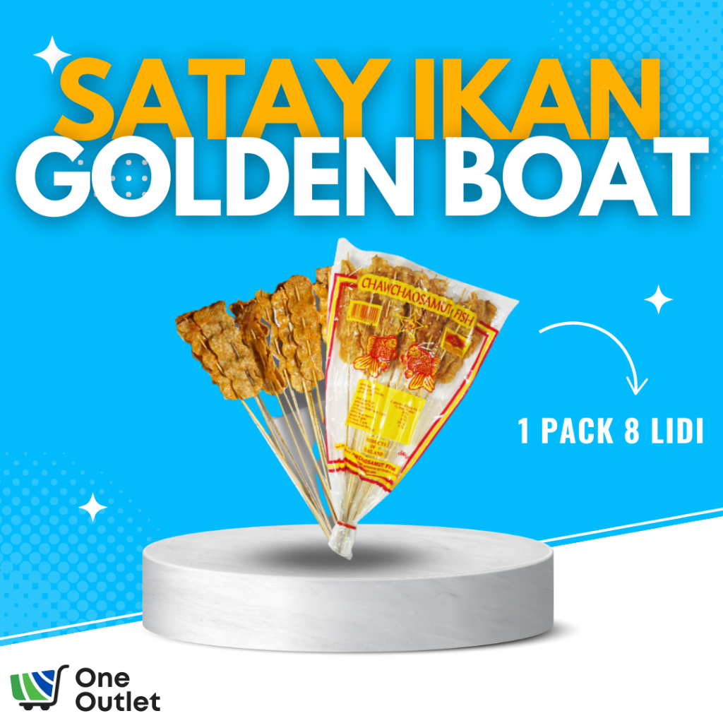 Satay Ikan Lidi Satay Ikan Cap Golden Boat | Shopee Malaysia