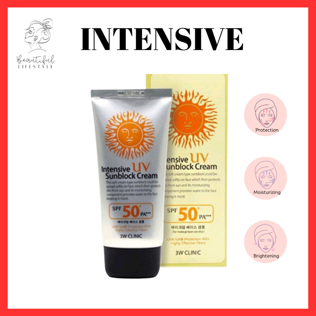 3W CLINIC INTENSIVE SUNBLOCK/COLLAGEN SUNSCREEN/VITA-MOIST (ORIGINAL ...