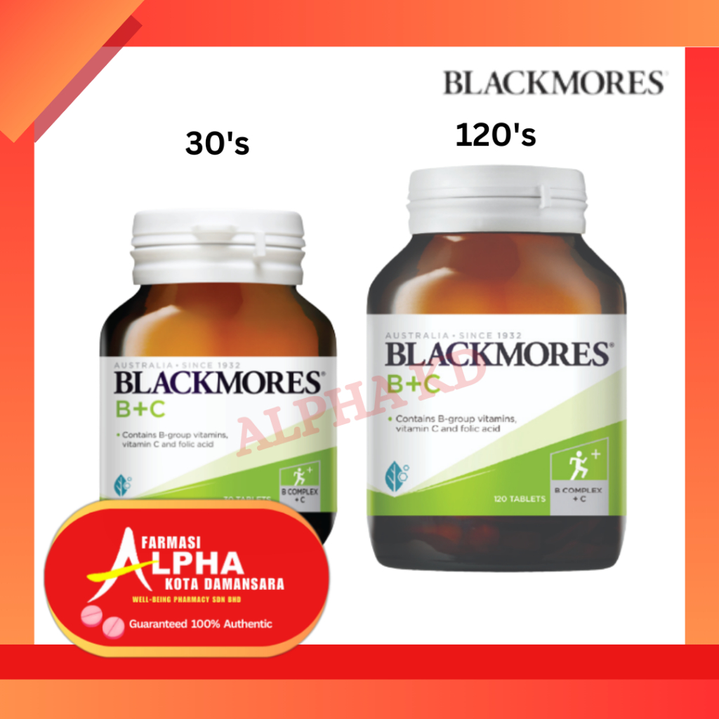 Blackmores Vitamin B + C 30s / 120s | Shopee Malaysia