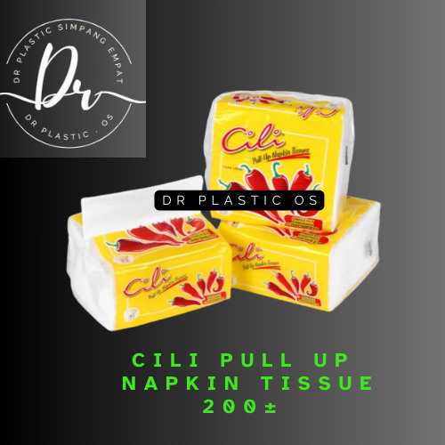 Dr Plastic - CILI PULL UP NAPKIN TISSUE / TISSUE TARIK - 200PCS ...