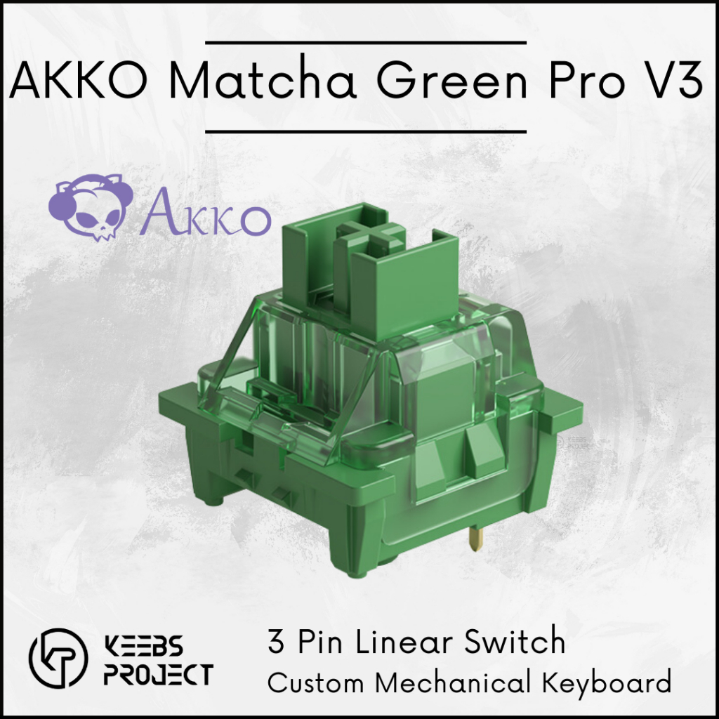 [Ready Stock] New Akko Matcha Green Pro V3 Linear 3pin Linear Switches ...