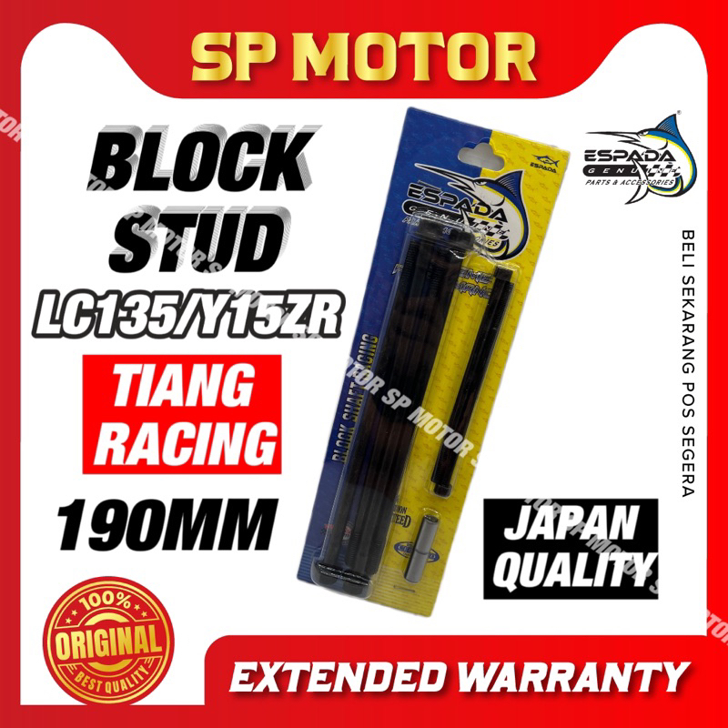 Block Stud Tiang Racing Jet Y15zr Lc135 satu Set (190mm) Jet Rod Stud ...