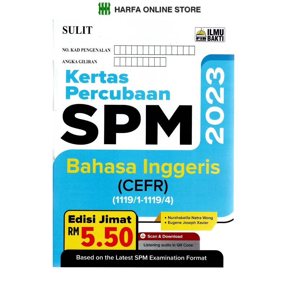 Buku Latihan Kertas Percubaan Spm Bahasa Inggeris Cefr 1119 1
