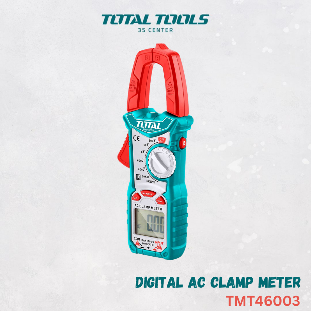 TOTAL Digital AC Clamp Meter AC 600A 数字钳型万用表 - TMT46003 | Shopee Malaysia