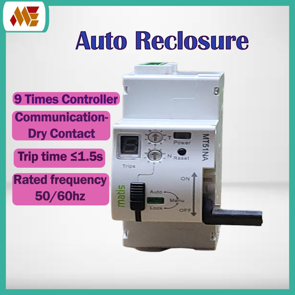 Matis MT51NA MCB Auto Recloser (Auto Turn On ELCB/MCB) work with ...