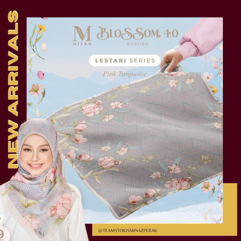 WITH FREEGIFT 🎁 Tudung Bawal MINAZ HIJAB REBORN SERIES MINAZ BLOSSOM 4. ...
