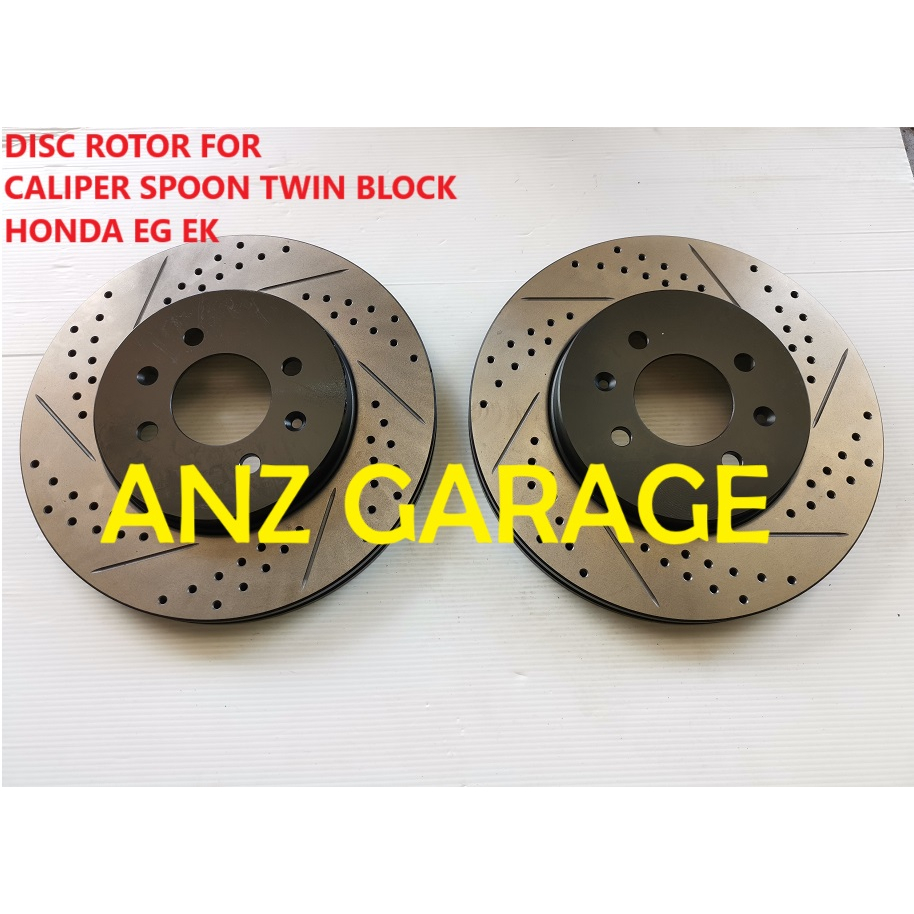 FOR SPOON CALIPER TWIN BLOCK EG EK FRONT DISC ROTOR 4X100 | Shopee Malaysia
