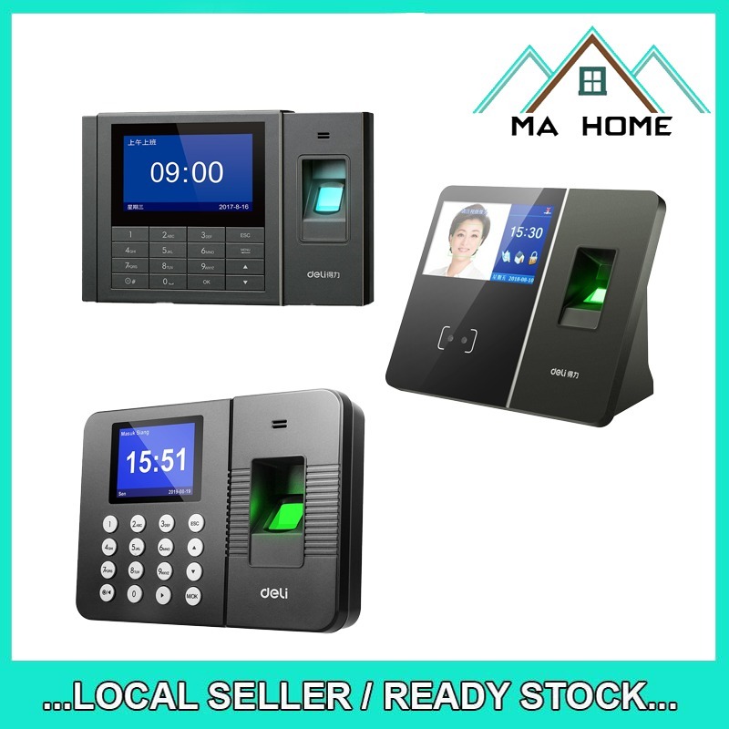 MA Home Deli Fingerprint Attendance Face Identification Clock Time ...