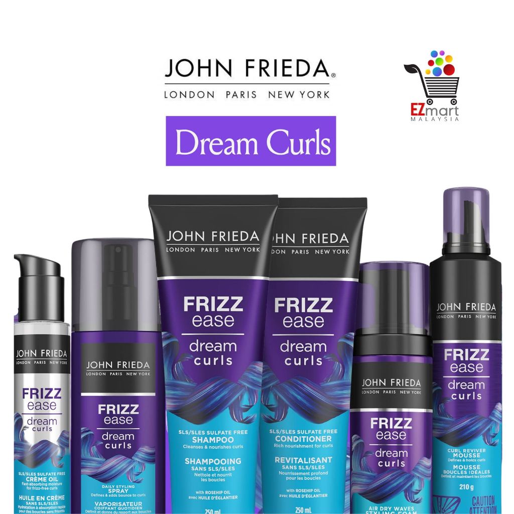 John Frieda Frizz Ease Dream Curls Shampoo & Conditioner / Curl Styling ...