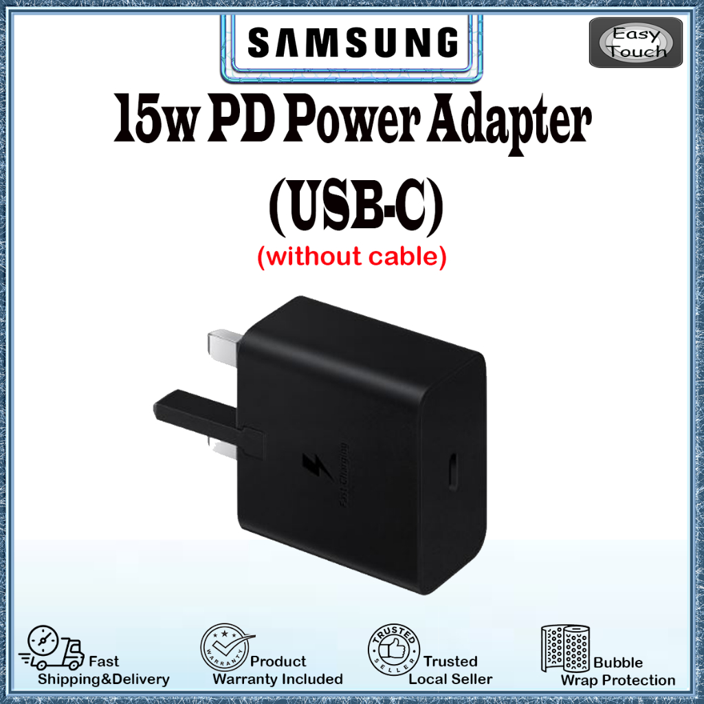 SAMSUNG Original 15W Fast Charging Power Adapter (3 PIN) Type -C To C ...