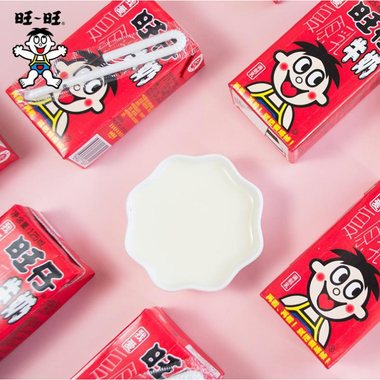 【Snack 现货】阿兰杂货铺 旺旺仔牛奶125ml 旺旺 WanWan 旺仔 WanZai 复原乳牛 原味 盒装 125ml 儿童风味早餐 WangZai Canned Milk Drink ...