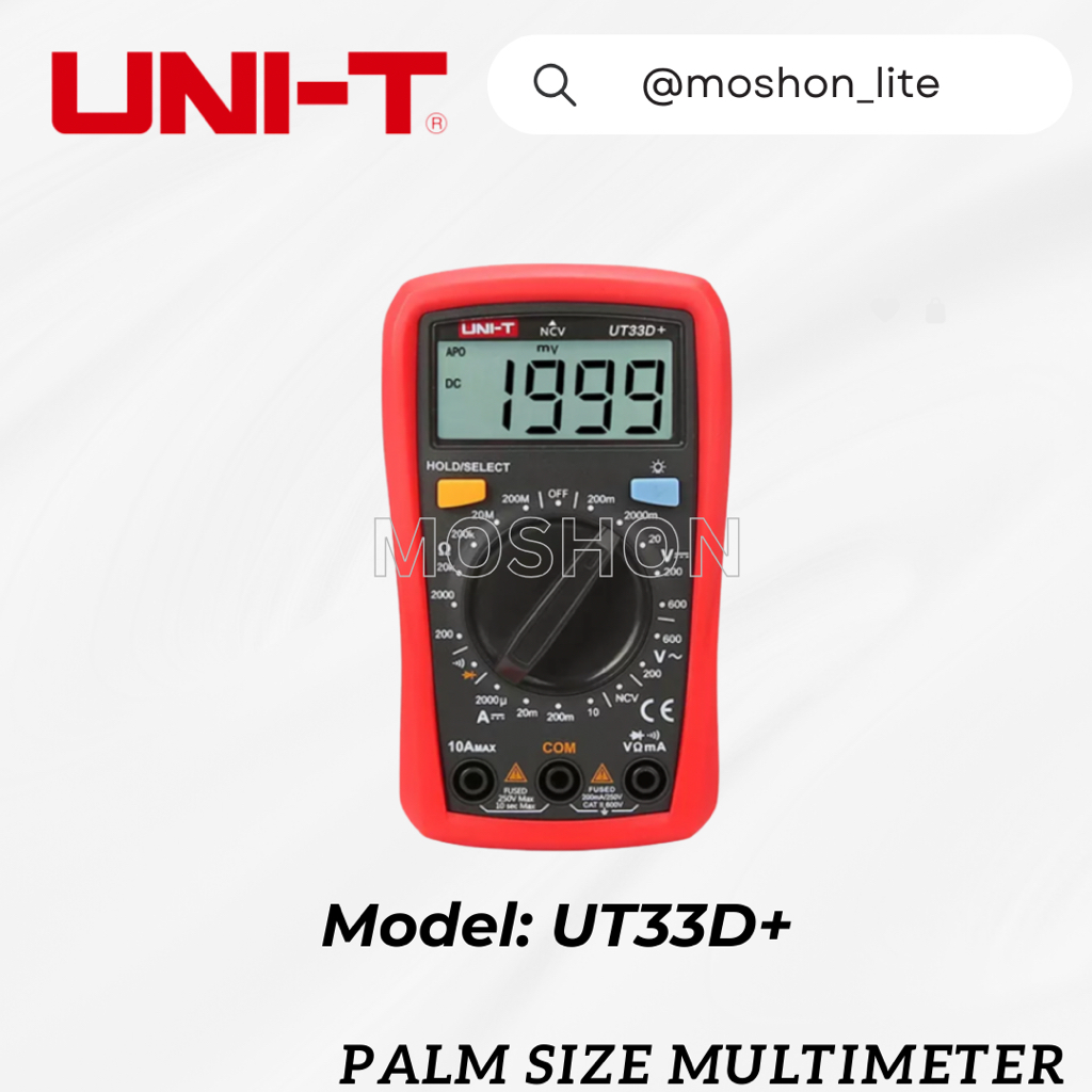 UNI-T UT33D+ Palm Size Multimeter | Shopee Malaysia