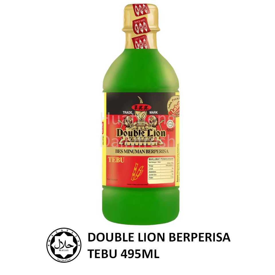 Double Lion Bes Kordial Minuman Pelbagai Perisa 495ml Strawberi/Anggur ...