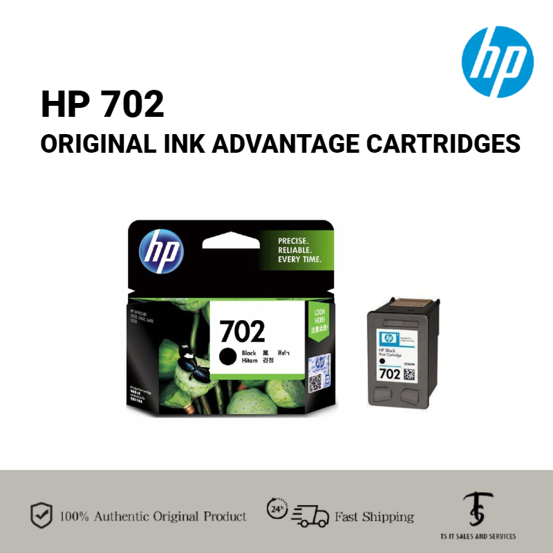 Original HP 702 / 704 Black Ink Cartridge | Shopee Malaysia