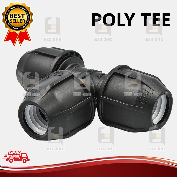 (32MM, 25MM, 20MM) HDPE POLY TEE POLY PIPE FITTING JOINT CONNECTORS ...