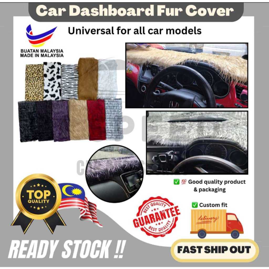 Dashboard Cover Fur/Universal Car Dashboard Fur Cover | Shopee Malaysia