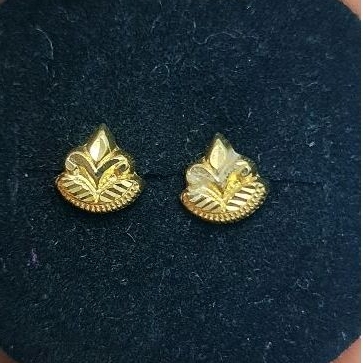 fancy lotus solid gold calcutta mukuthi | Shopee Malaysia