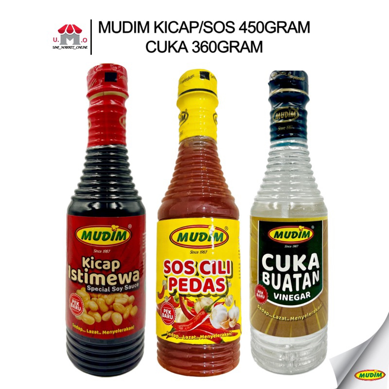 kicap mudim|sos mudim|cuka mudim produk muslim original | Shopee Malaysia