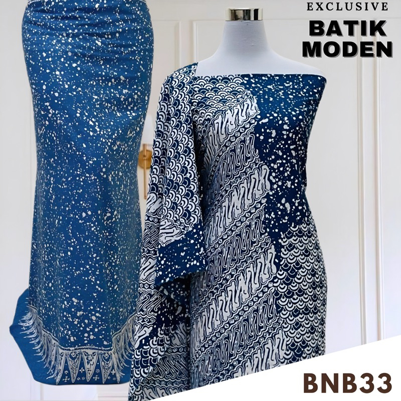 BATIK MODEN SERAGAM EXCLUSIVE 4 METER/ KAIN PASANG BATIK BAJU KURUNG ...