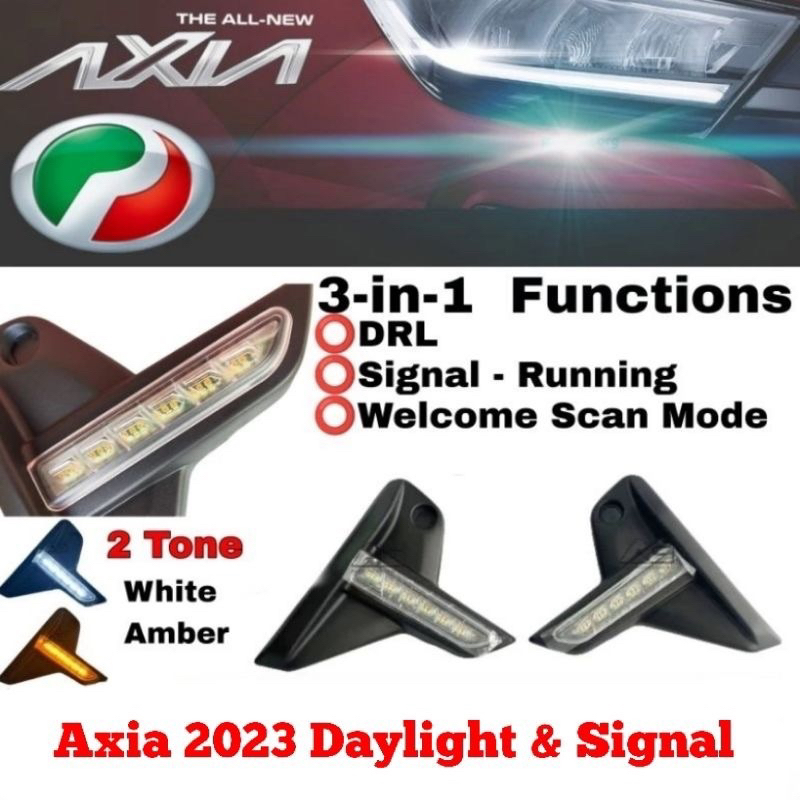 Perodua Axia New 2023 LED Daylight DRL With Signal Sequential and ...
