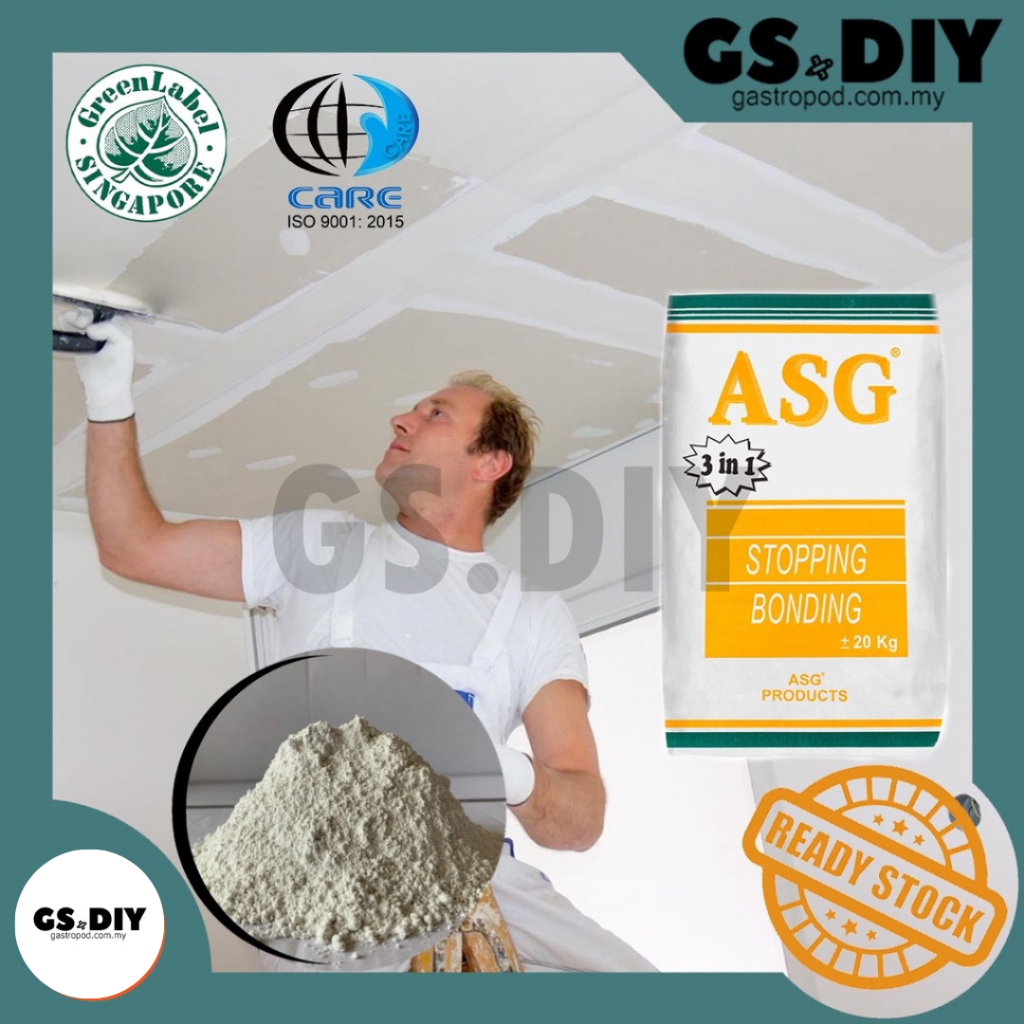 💯 5KG 💯3in1 ASG Stopping Ceiling Compound 3in1(Bonding, Jointing ...
