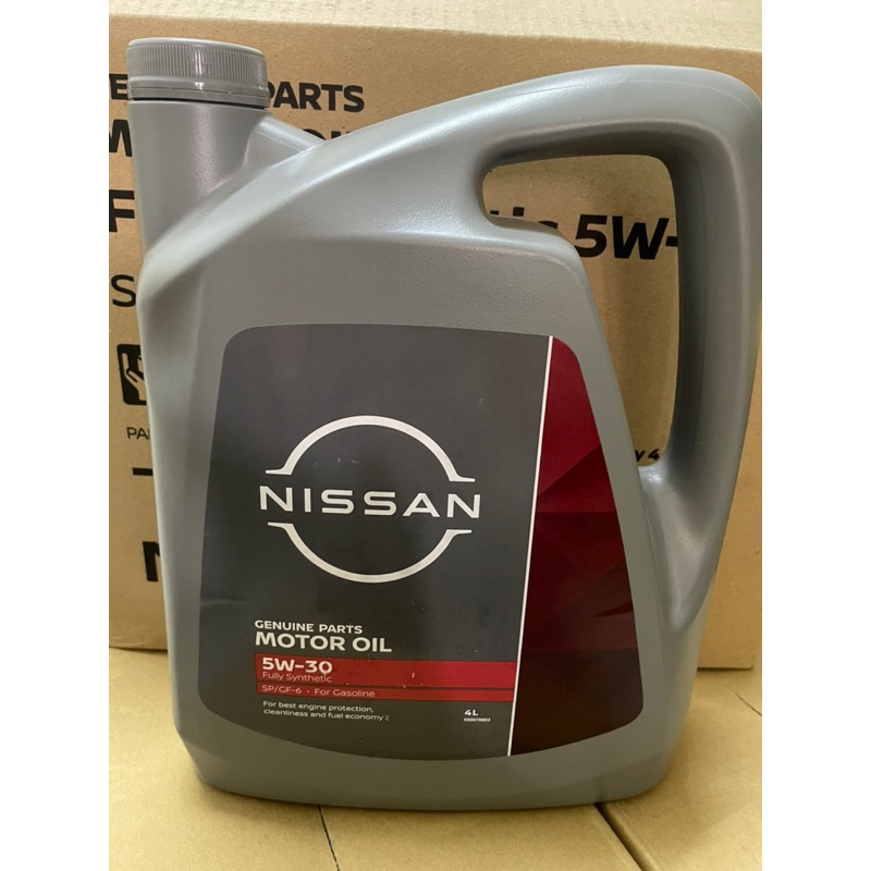 NISSAN ENGINE OIL [NEW PACKING]5W30 FULLY SYNTHEHTIC GENUINE PARTS (4L ...